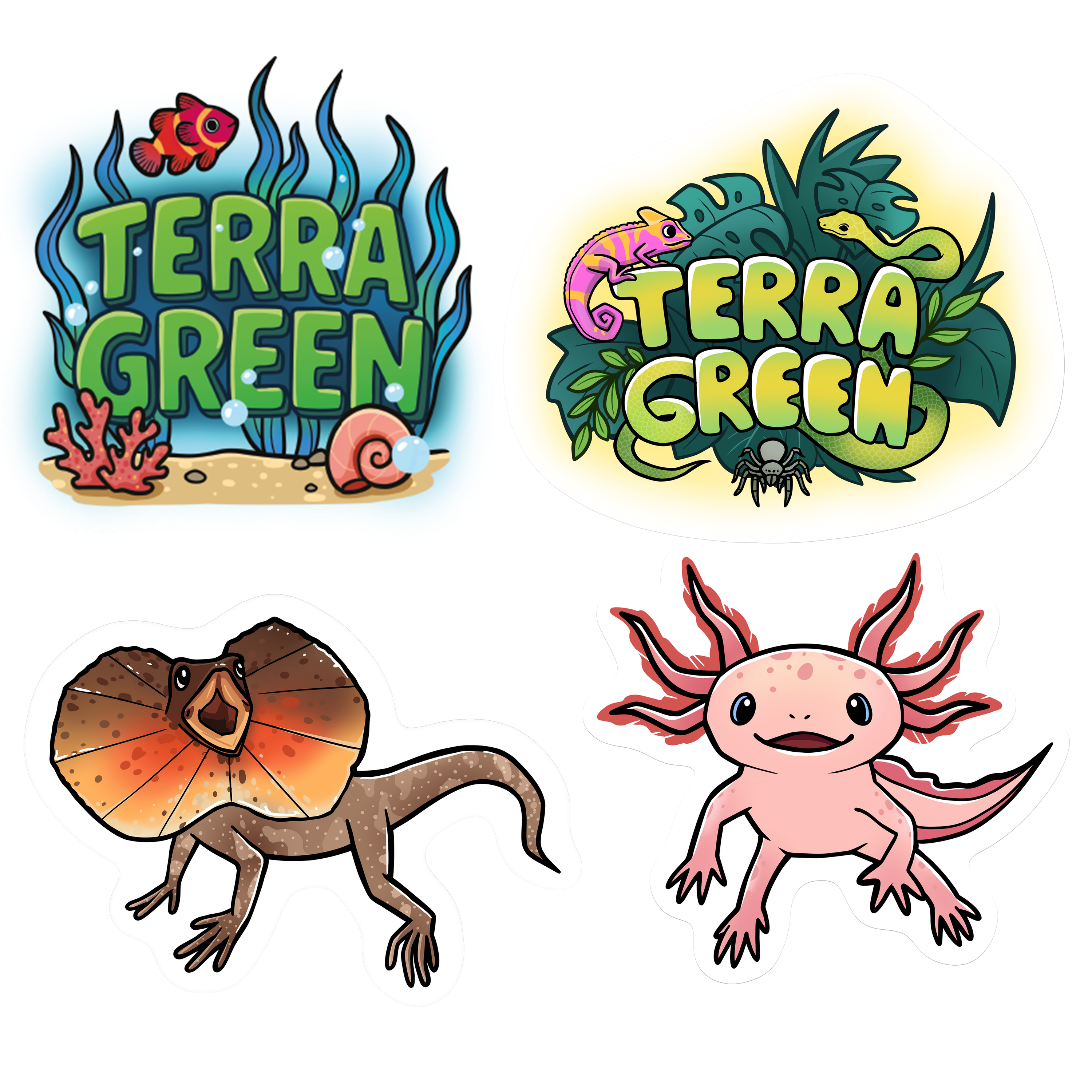 Terra Green Essentials Sticker Pack
